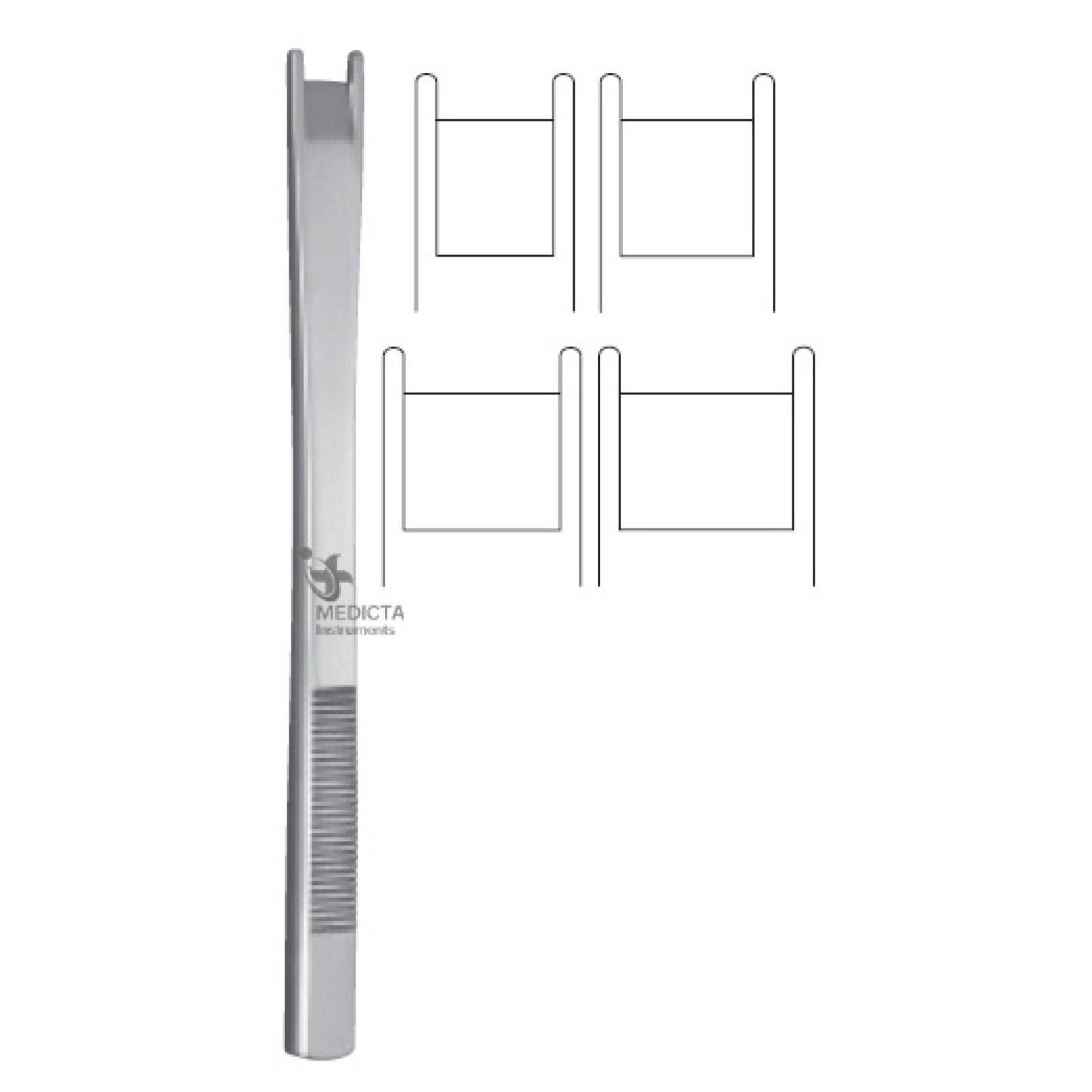 Cinelli Osteotome Chisel Guarded Both Sides Straight
